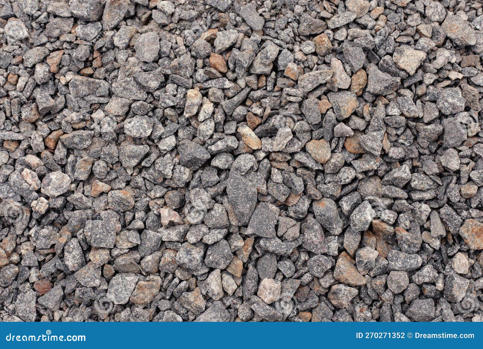 Crushed Stone Close Up. Crushed Stone Construction Materials Stock ...
