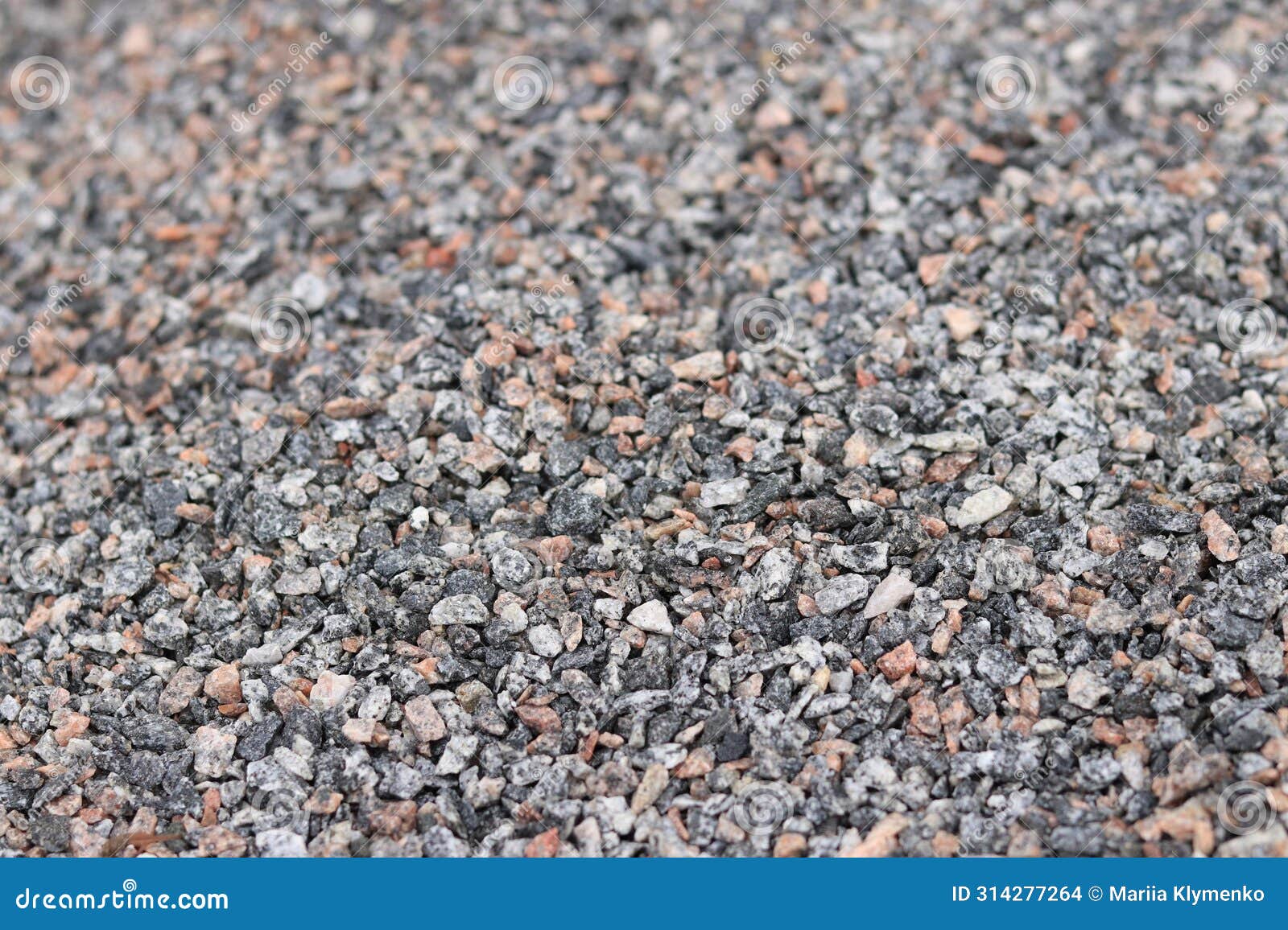 Crushed Stone, Close-up with Selective Focus Stock Photo - Image of ...