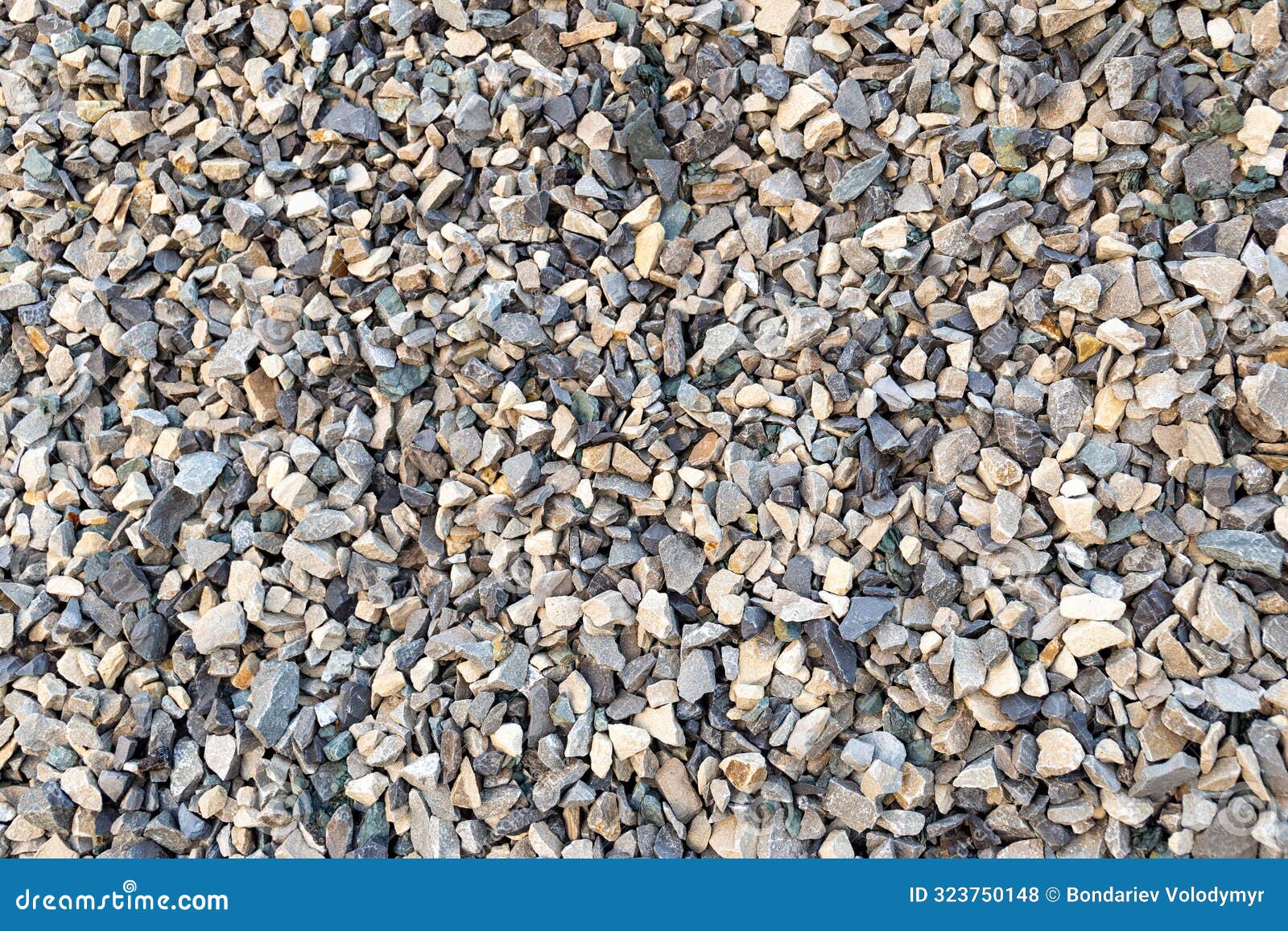 Crushed Stone for Construction and Concrete Production Stock Photo ...