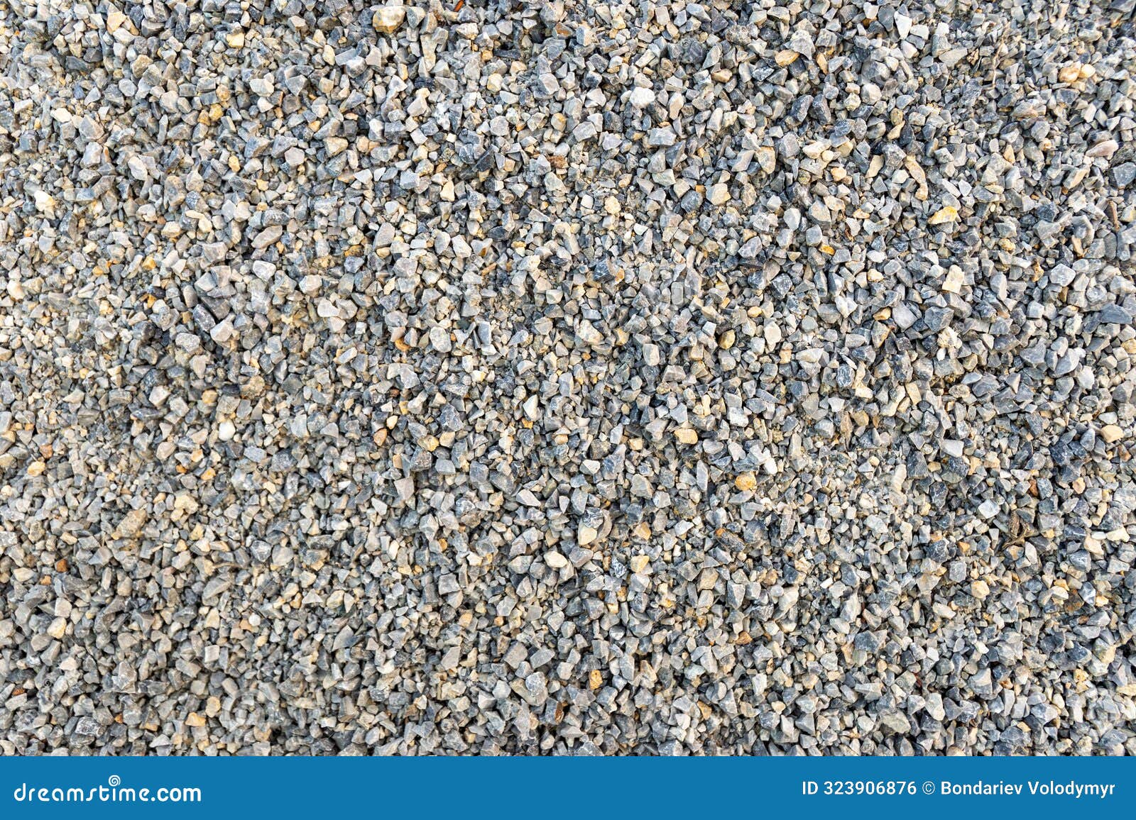 Crushed Stone for Construction and Concrete Production Stock Photo ...