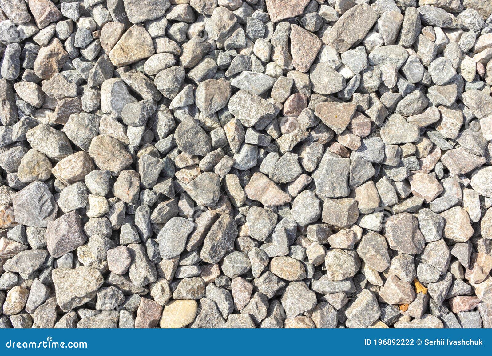 Crushed Stone on Construction Site. Breakstone Texture Background ...