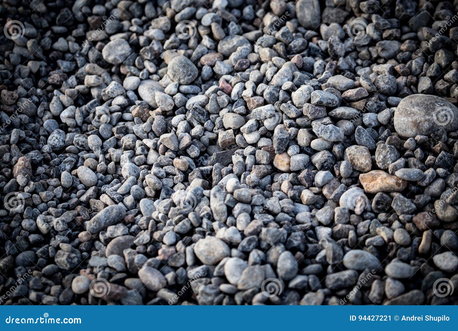 Crushed Stone on the Road As a Background Stock Image - Image of ...