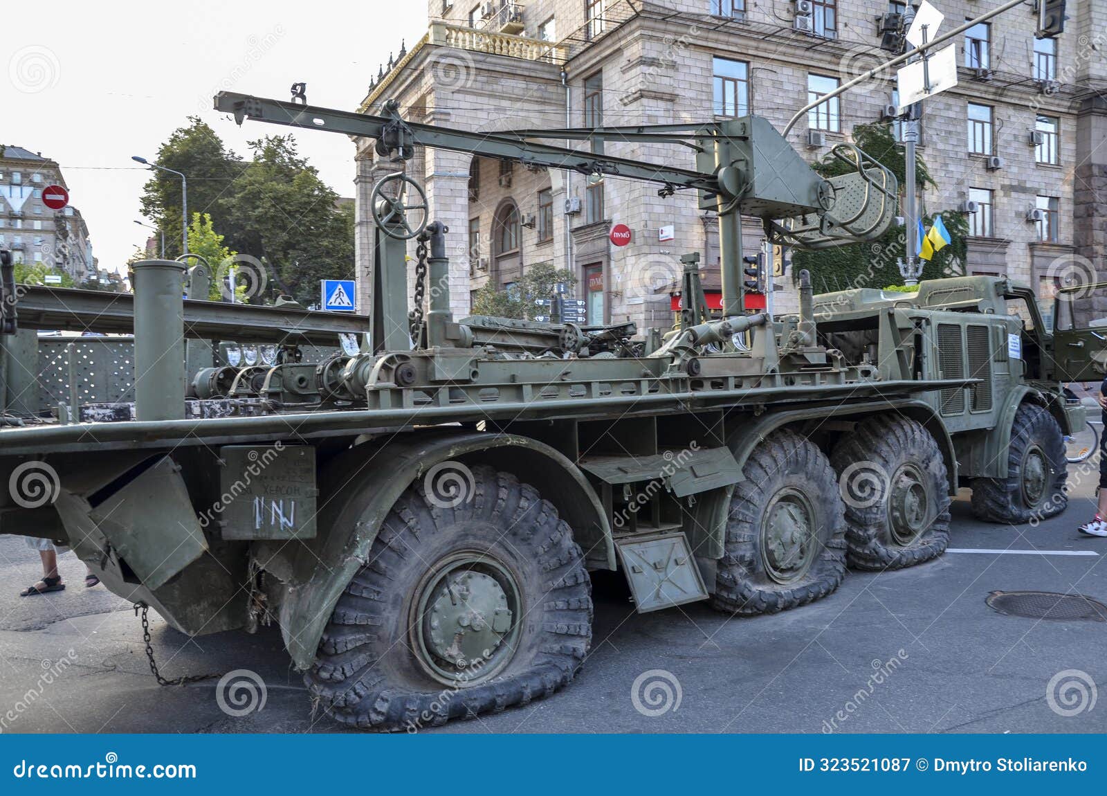 Crushed 9T452 Transporter-loader for 9K57 Uragan (Hurricane) Multiple ...