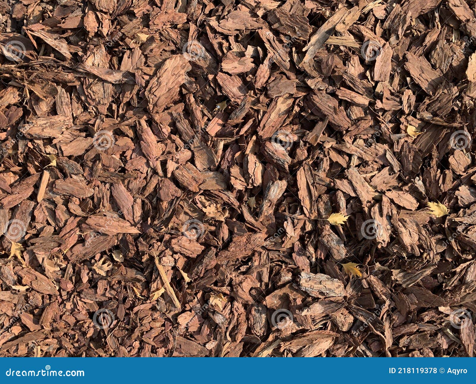 Crushed Tree Bark Background . Shredded Tree Bark For Textures Royalty ...