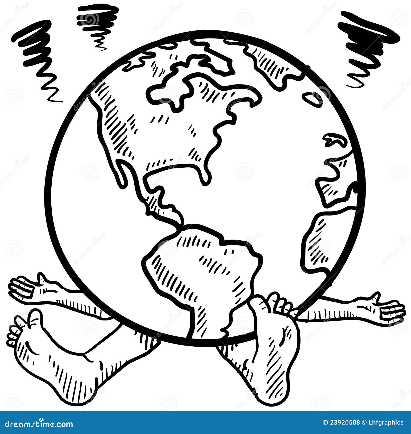 Crushed by the Weight of the World Stock Vector - Illustration of work ...