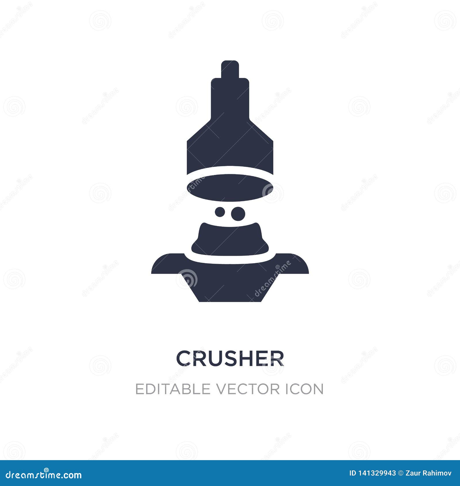 Crusher Icon on White Background. Simple Element Illustration from ...