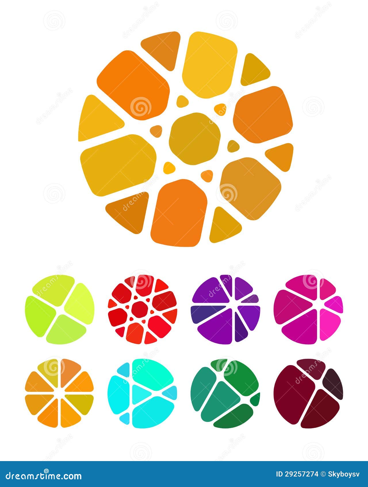 Logo Round Shape, Swirl Logotype Orbit, Icon Template Globe Cycle ...