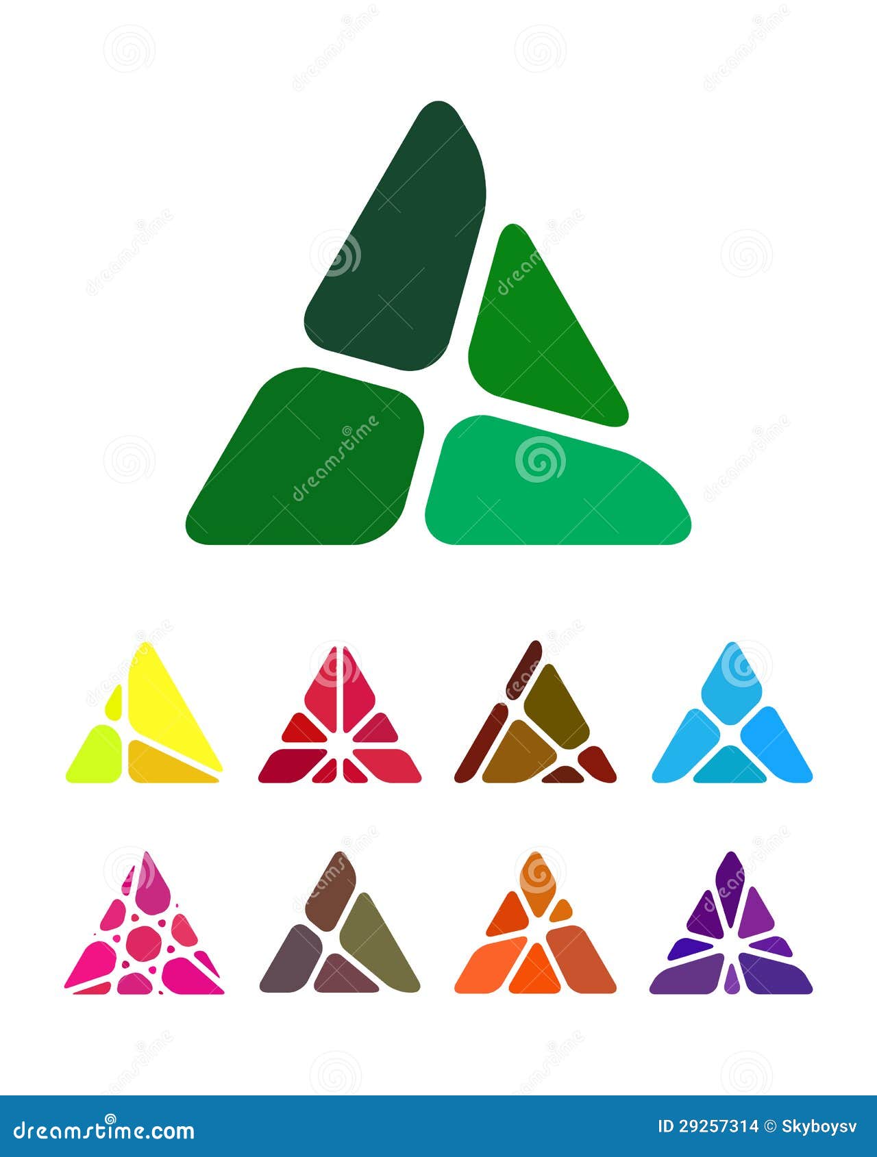 Crushing Abstract Triangle Pattern Stock Vector - Illustration of ...