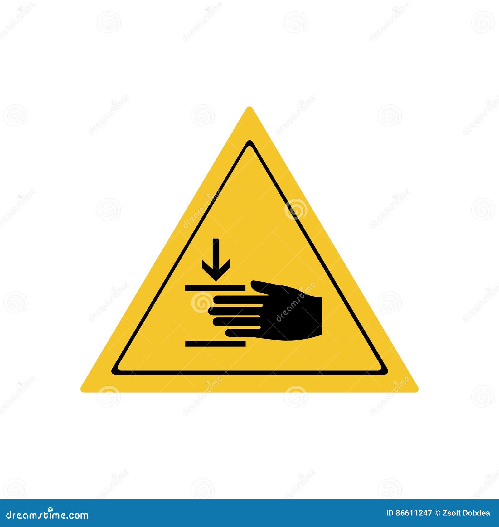 Crushing of Hands Sign Vector Design Stock Vector - Illustration of ...