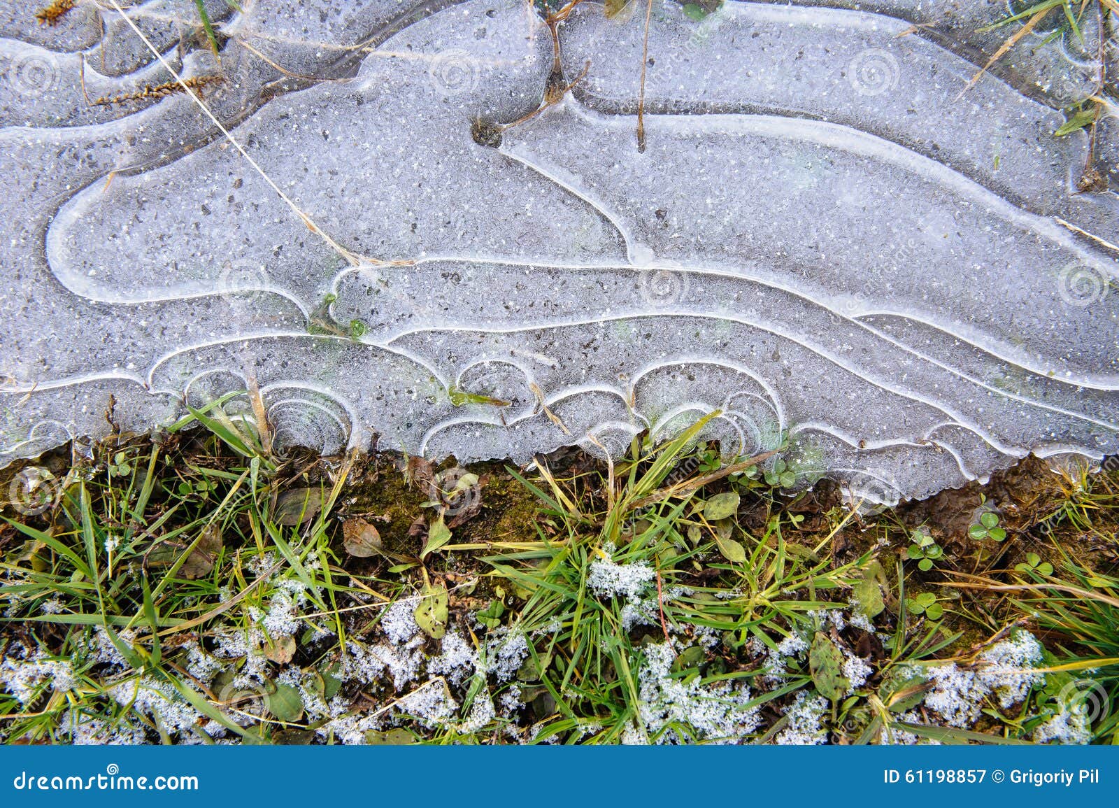 Crust of ice. stock image. Image of frozen, coldness - 61198857