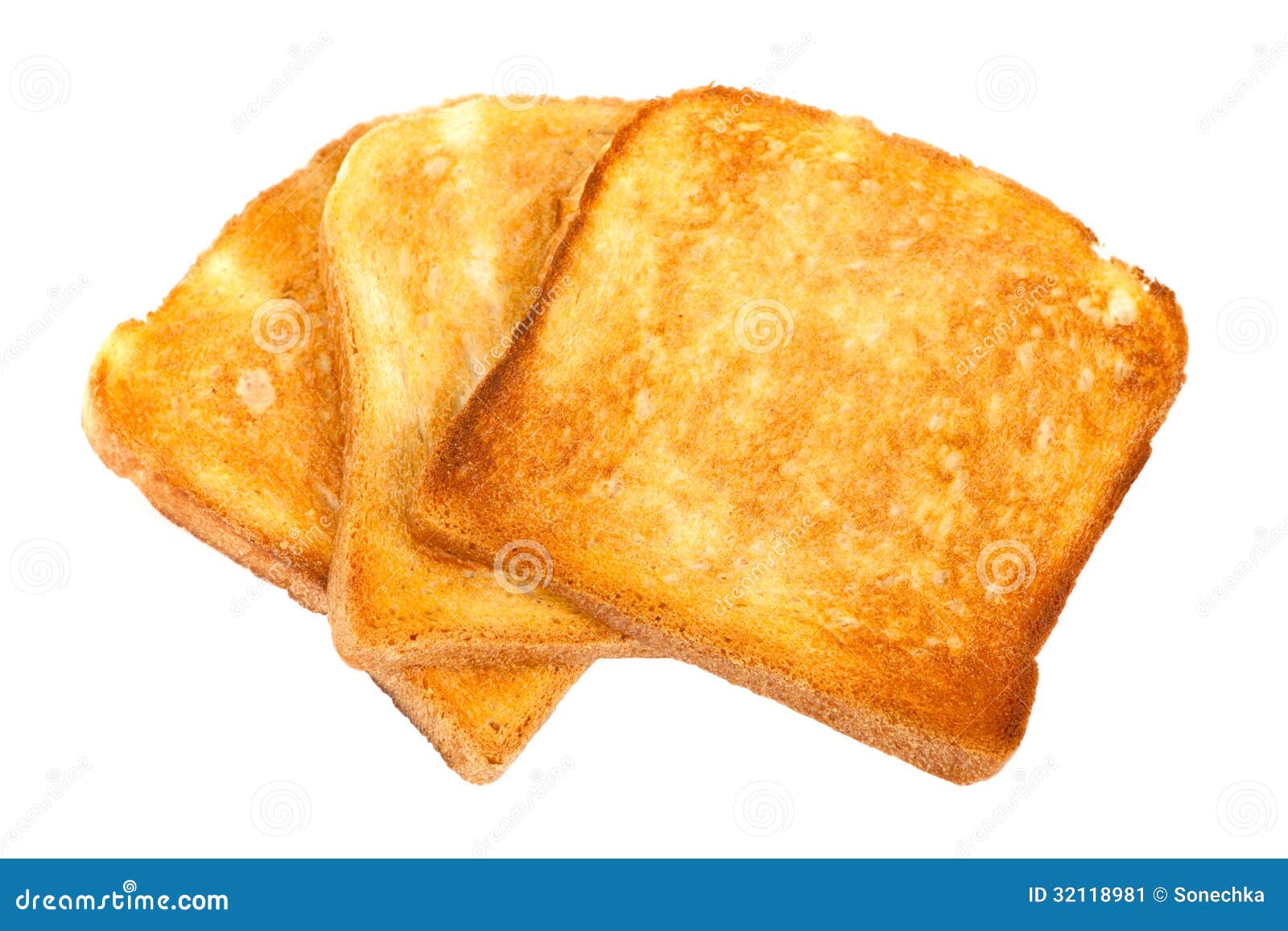 Crusty bread toast slices stock image. Image of healthy - 32118981