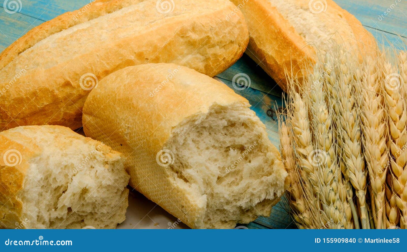 Crusty Fresh White Bread Rolls Stock Photo - Image of rolle, looking ...
