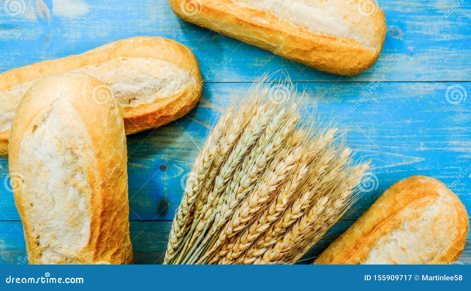 Crusty Fresh White Bread Rolls Stock Image - Image of dieting ...