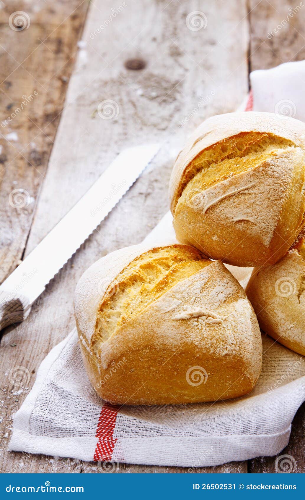 Crusty golden bread rolls stock image. Image of rolls - 26502531