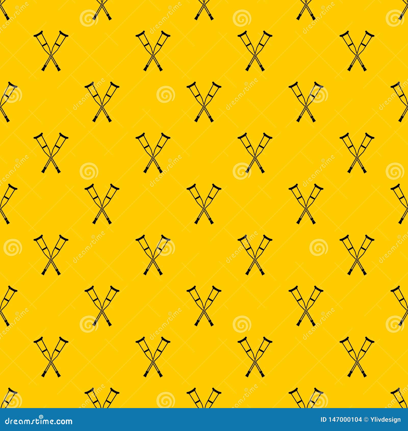 Crutches pattern vector stock vector. Illustration of crutches - 147000104