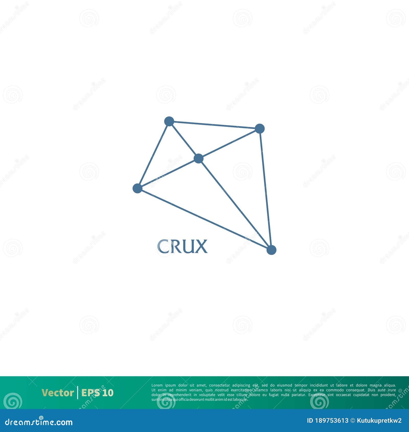 Crux - Constellation Star Icon Vector Logo Template Illustration Design ...