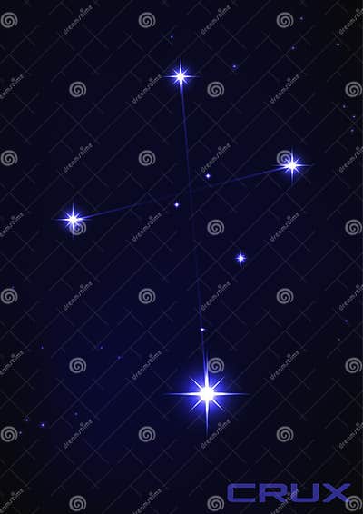 Crux constellation stock vector. Illustration of mythology - 48905480