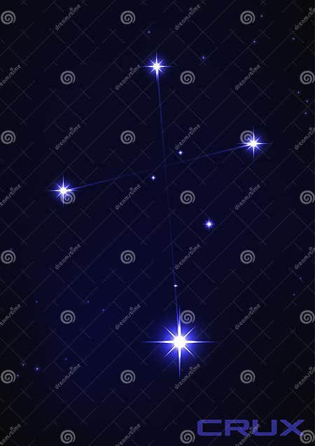 Crux constellation stock vector. Illustration of mythology - 48905480