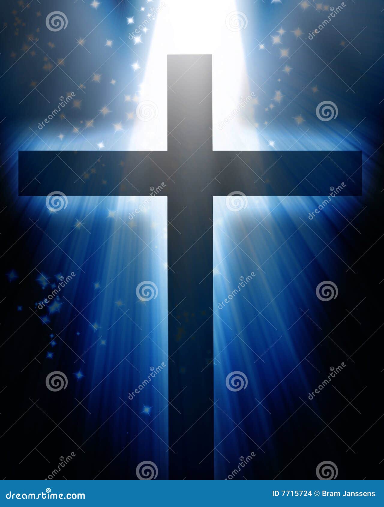 Cruz stock de ilustración. Ilustración de brillos, sunlight - 7715724