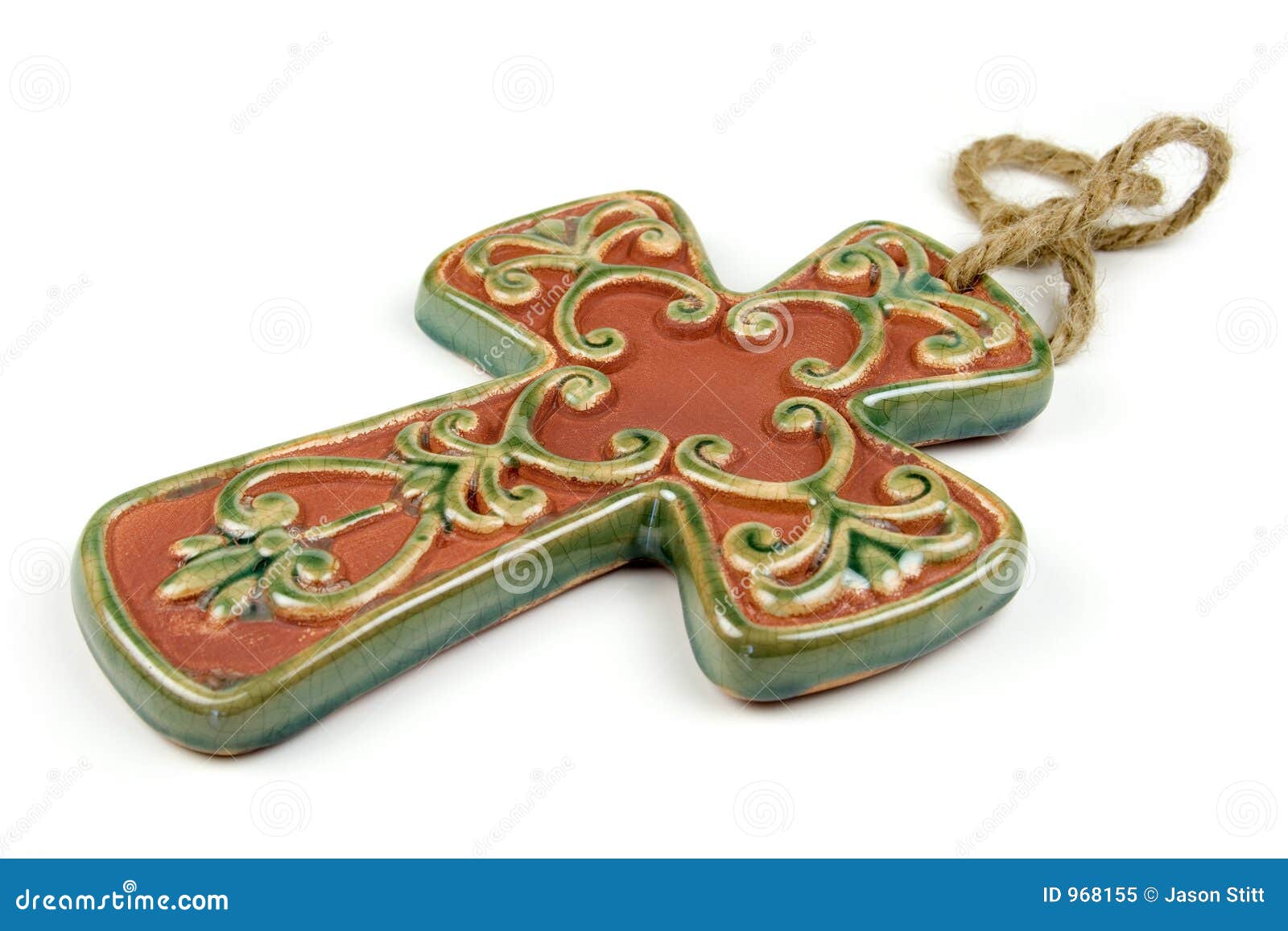 Cruz católica imagen de archivo. Imagen de adornado, arcilla - 968155