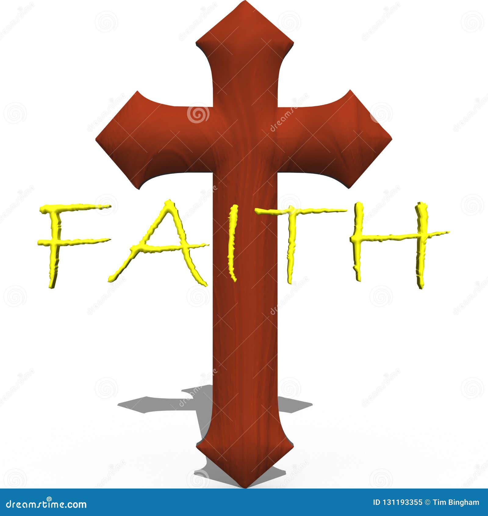 Cruz Con La Fe De La Palabra Imagen de archivo - Ilustración de ...