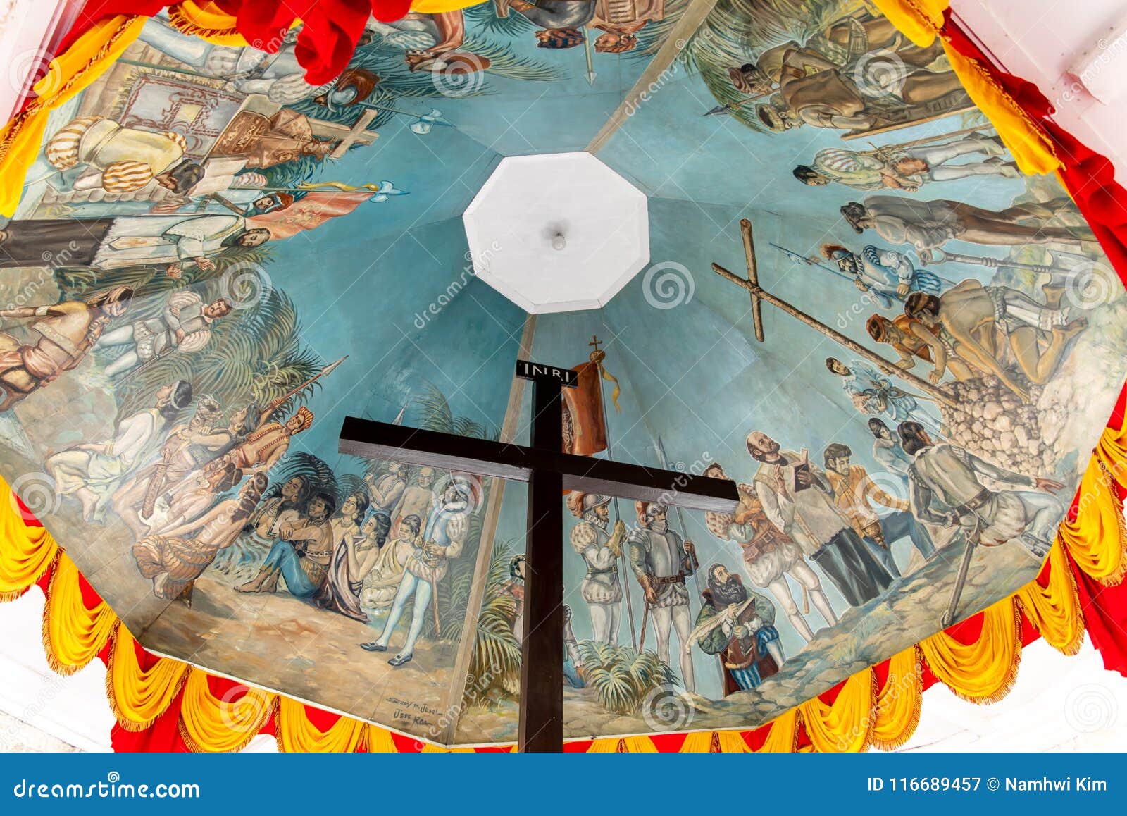 Cruz de Magellan en Cebú fotografía editorial. Imagen de viejo - 116689457