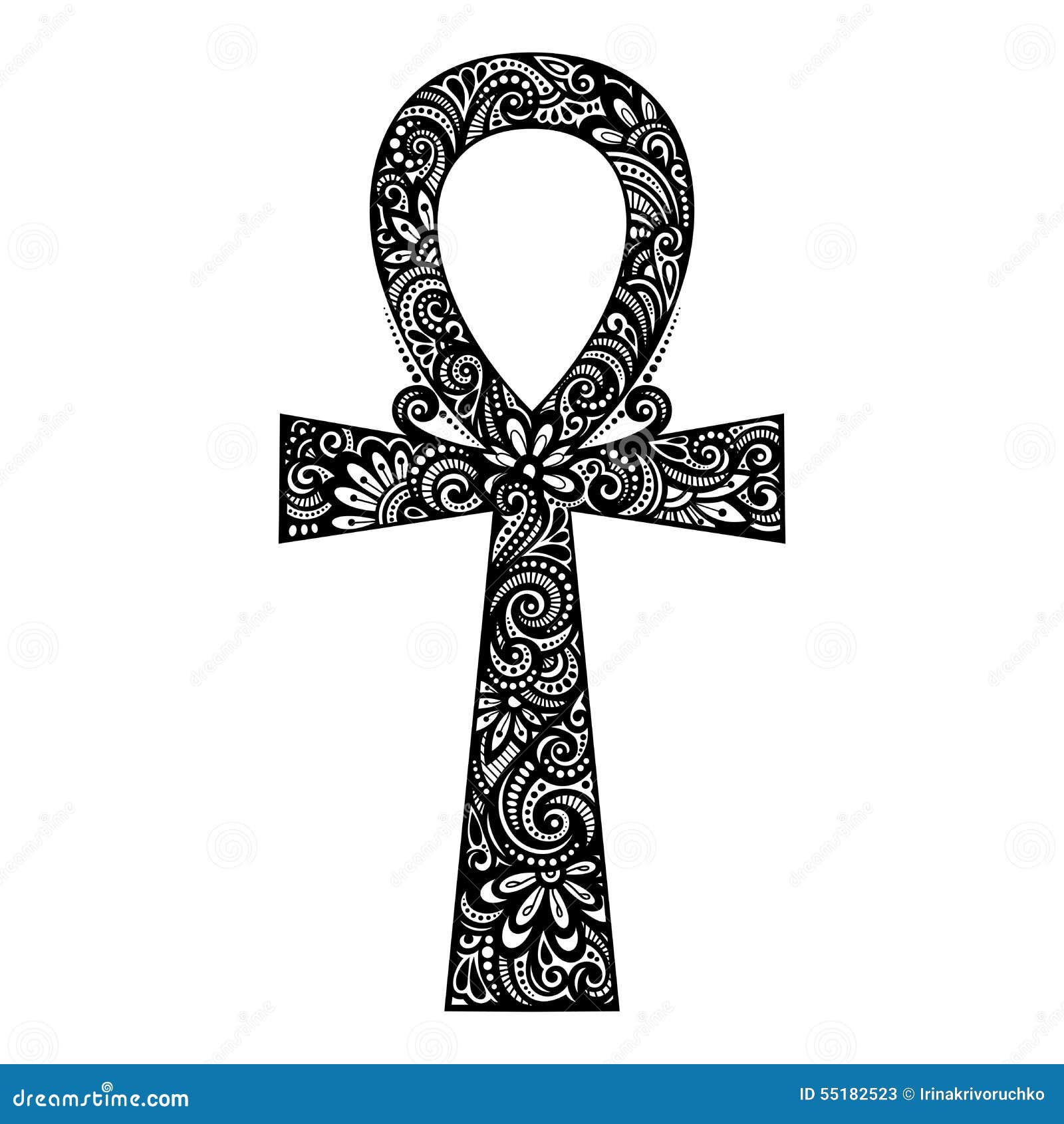 Cruz Egipcia Del Vector (Ankh) Ilustración del Vector - Ilustración de ...