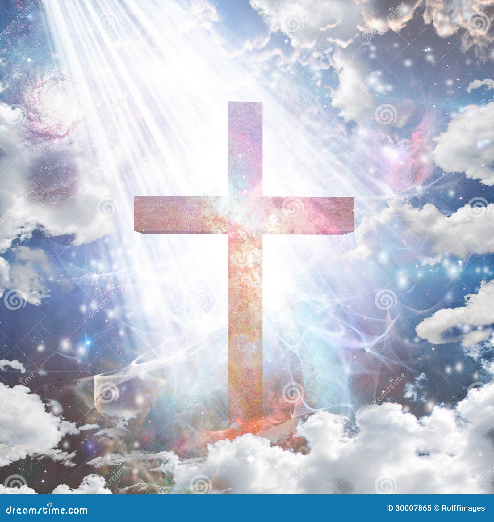 Cruz en luz stock de ilustración. Ilustración de icono - 30007865