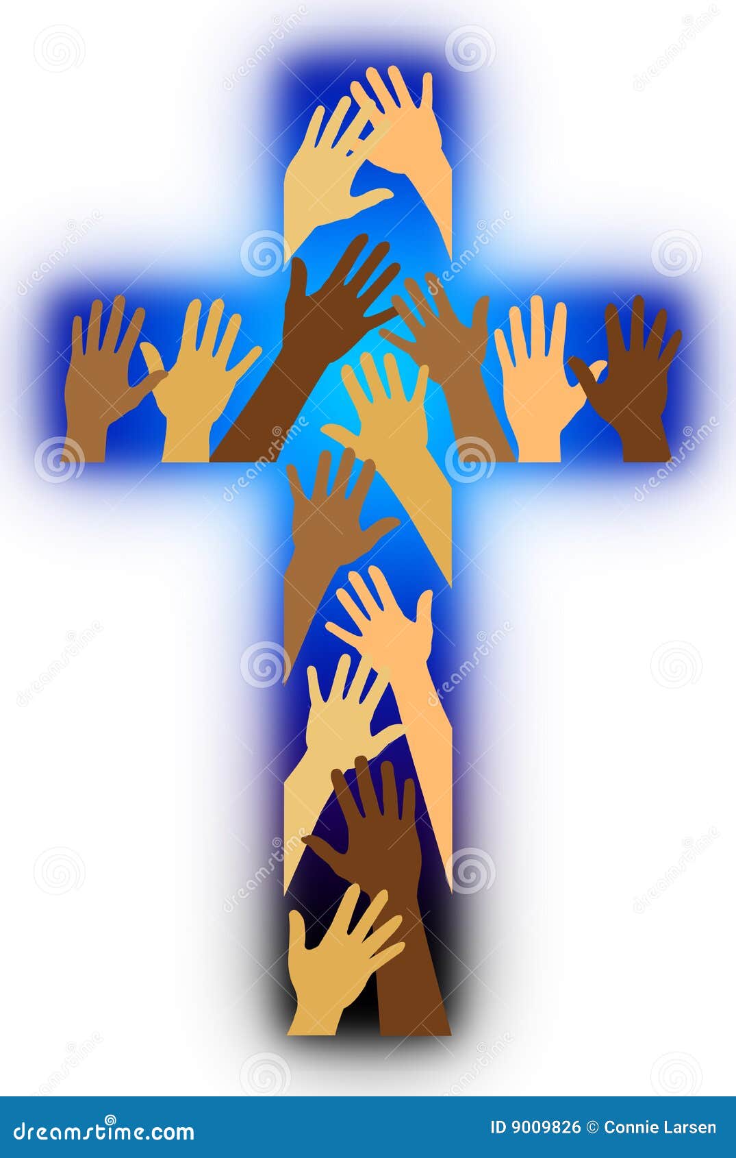 Cruz racial da diversidade ilustração stock. Ilustração de ...