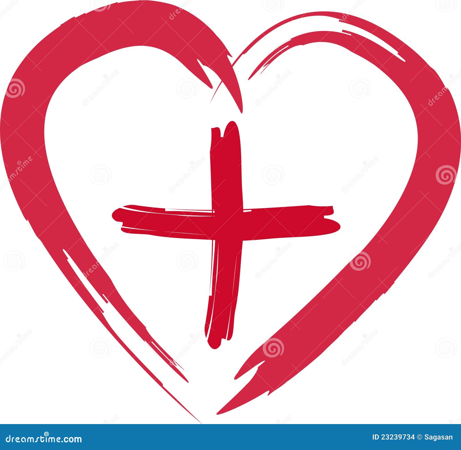 Cruz Roja ilustración del vector. Ilustración de cielo - 23239734