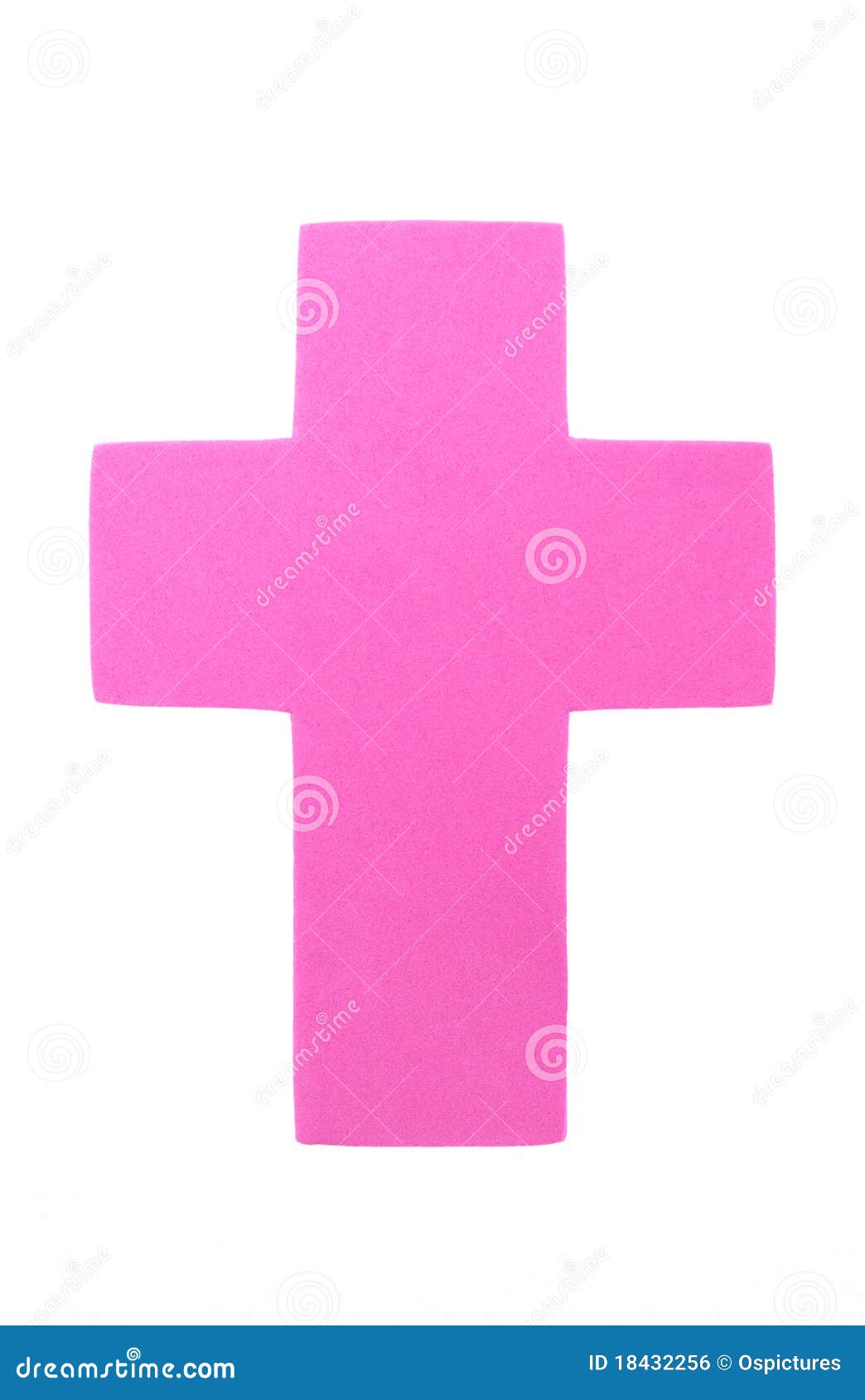Cruz Rosada Imagen de archivo libre de regalías - Imagen: 18432256