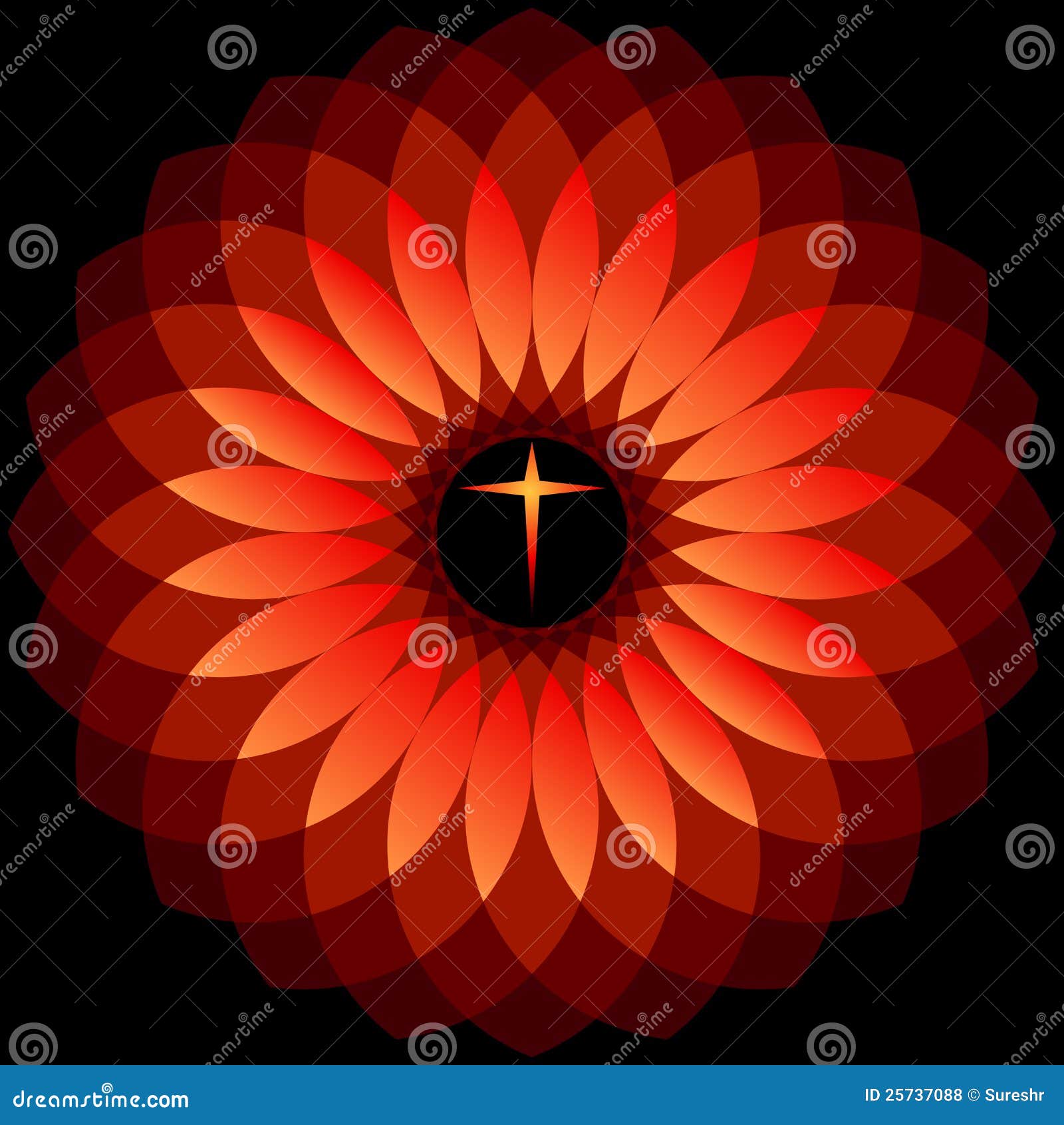 Cruz santa divina ilustración del vector. Ilustración de marco - 25737088