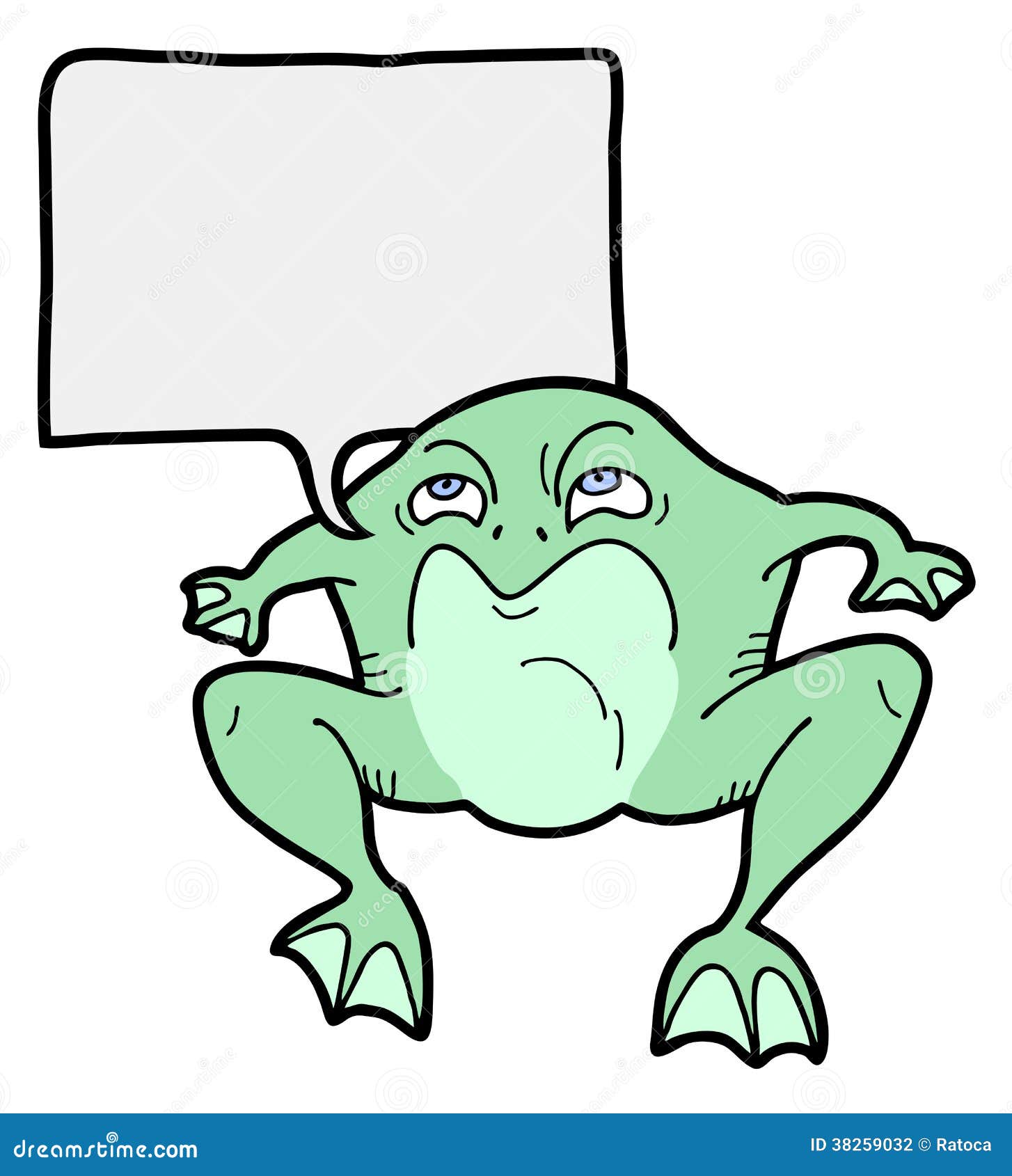 Cry frog stock vector. Illustration of dialogue, creative - 38259032