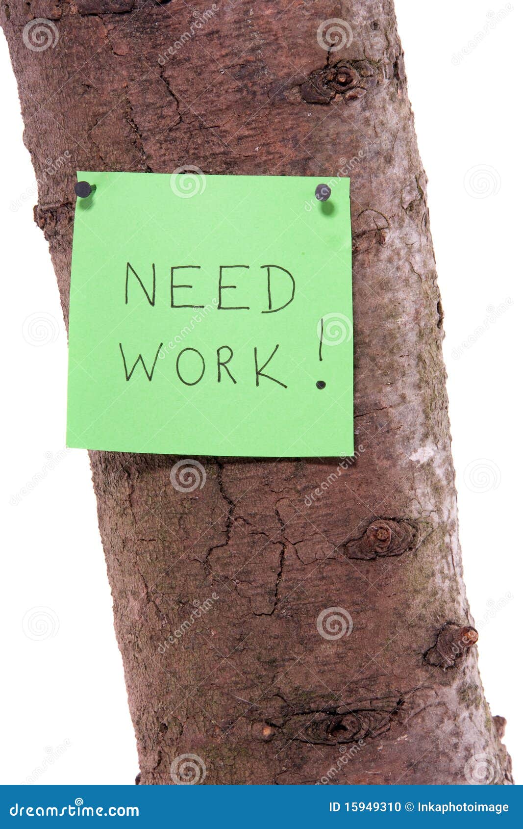 A Cry for Help on a Tree-trunk Stock Photo - Image of competing, advert ...