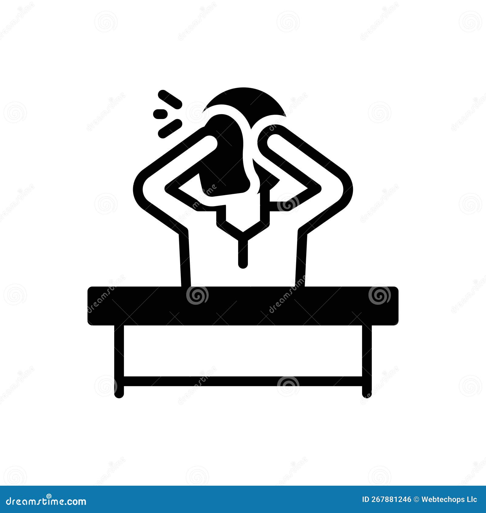 Black Solid Icon for Cry, Tear and Drop Stock Illustration ...