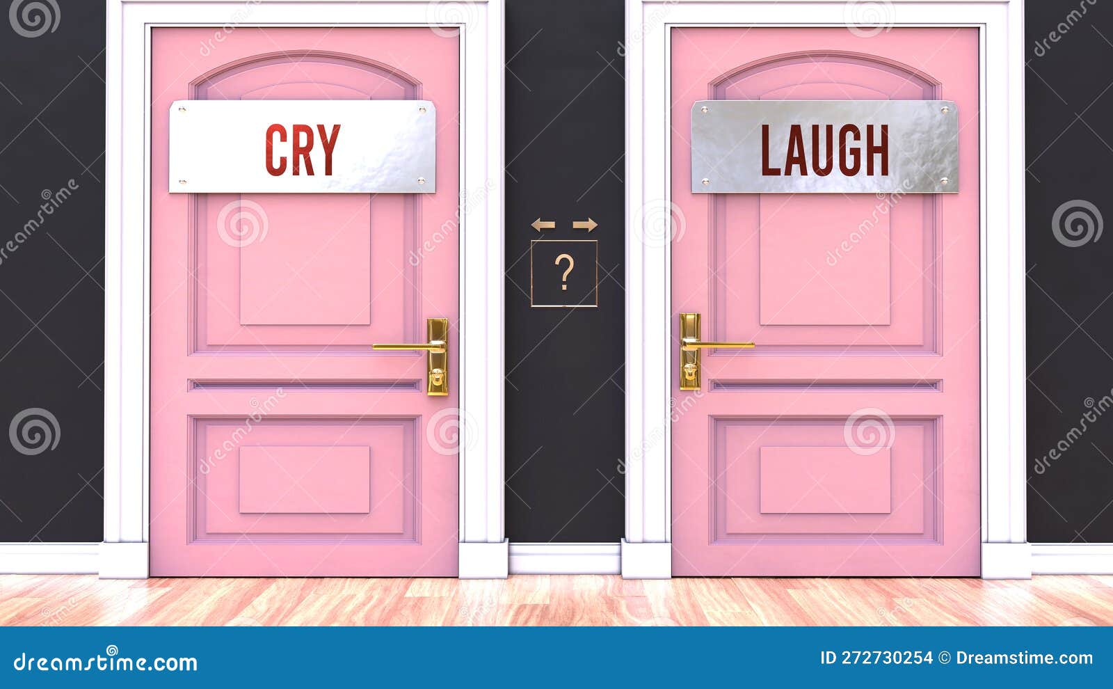 Cry or Laugh - Making a Choice Stock Photo - Image of option, dilemma ...