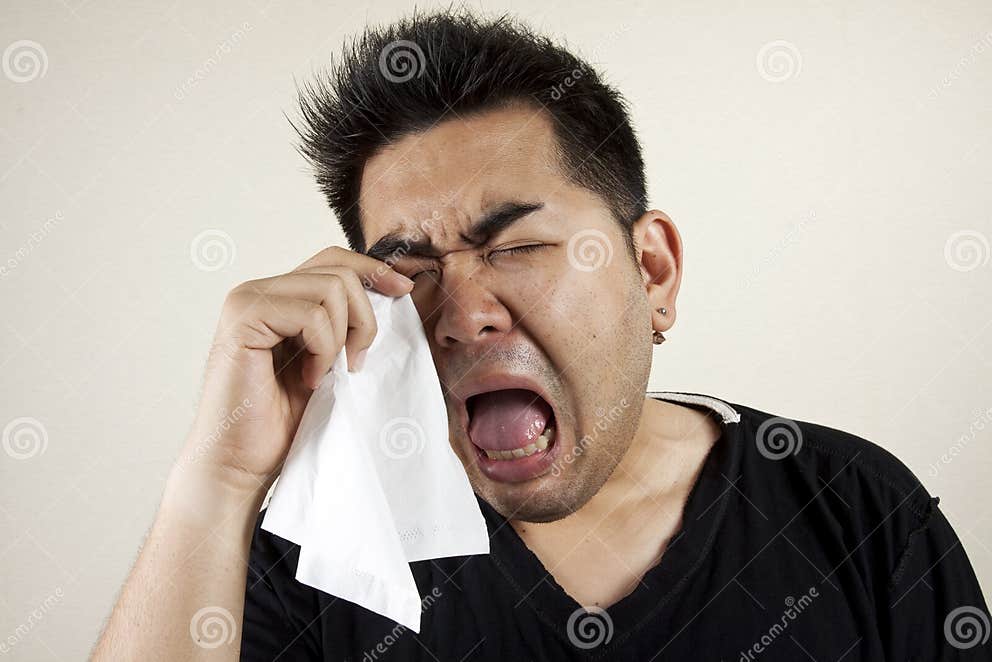 Cry like a baby stock photo. Image of male, handsome - 19784884