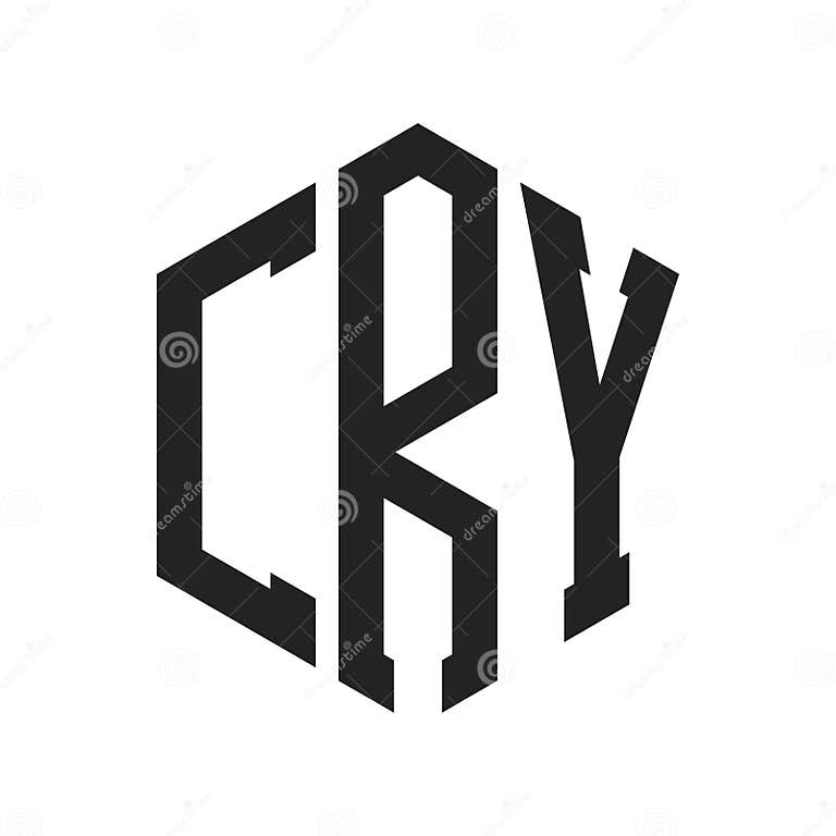CRY Logo Design. Initial Letter CRY Monogram Logo Using Hexagon Shape ...