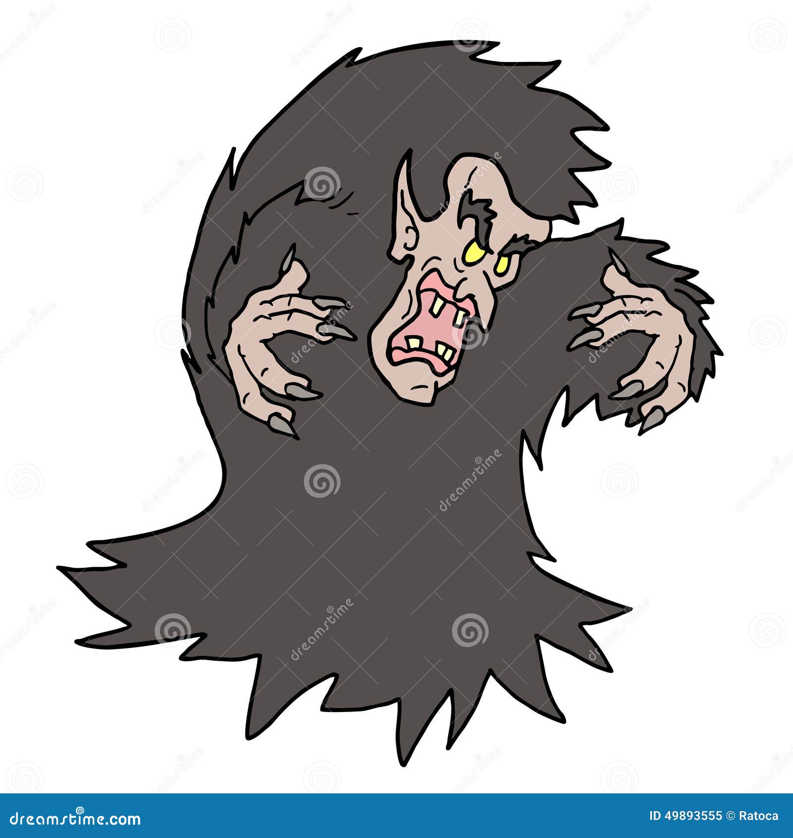 Cry monster stock vector. Illustration of fungus, creative - 49893555