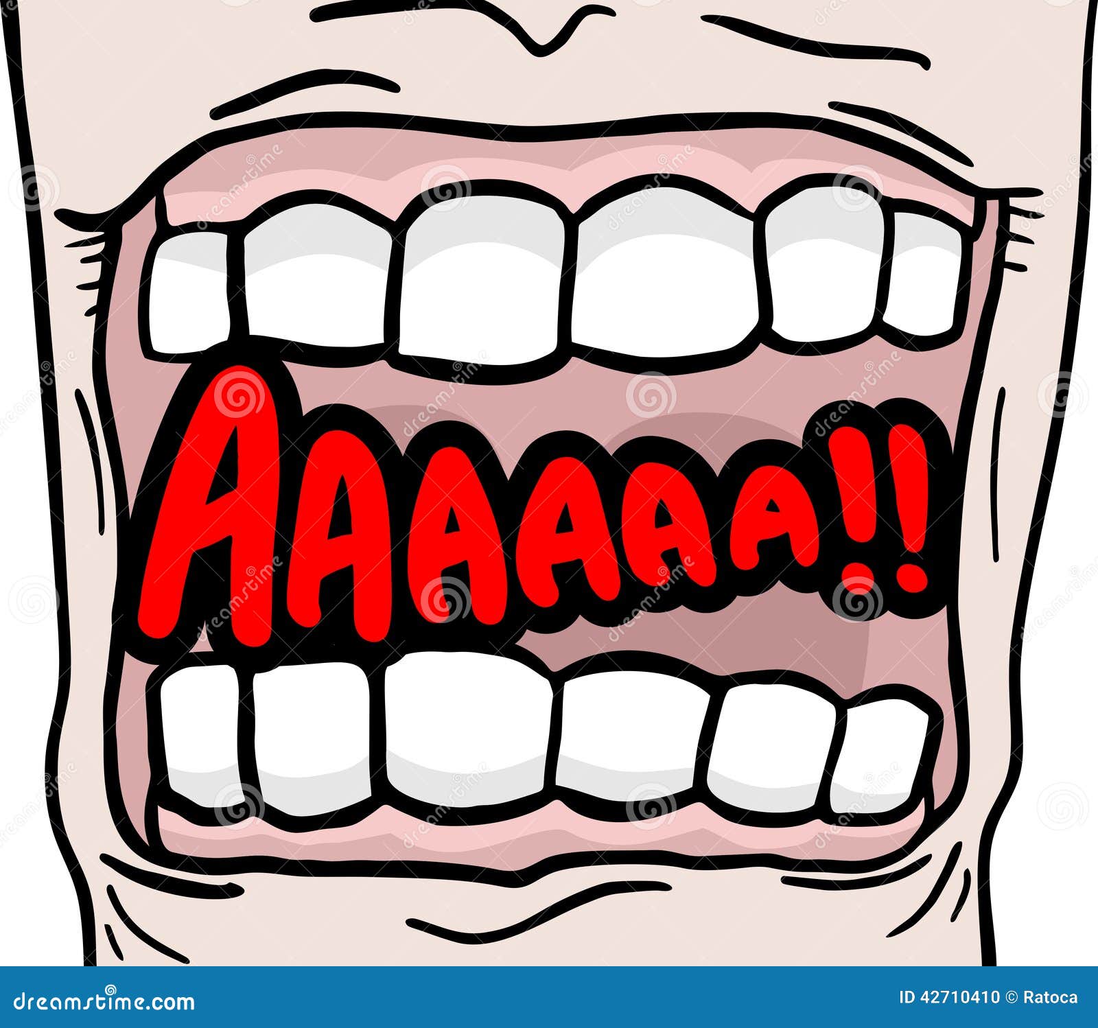 Cry mouth stock vector. Illustration of chase, people - 42710410