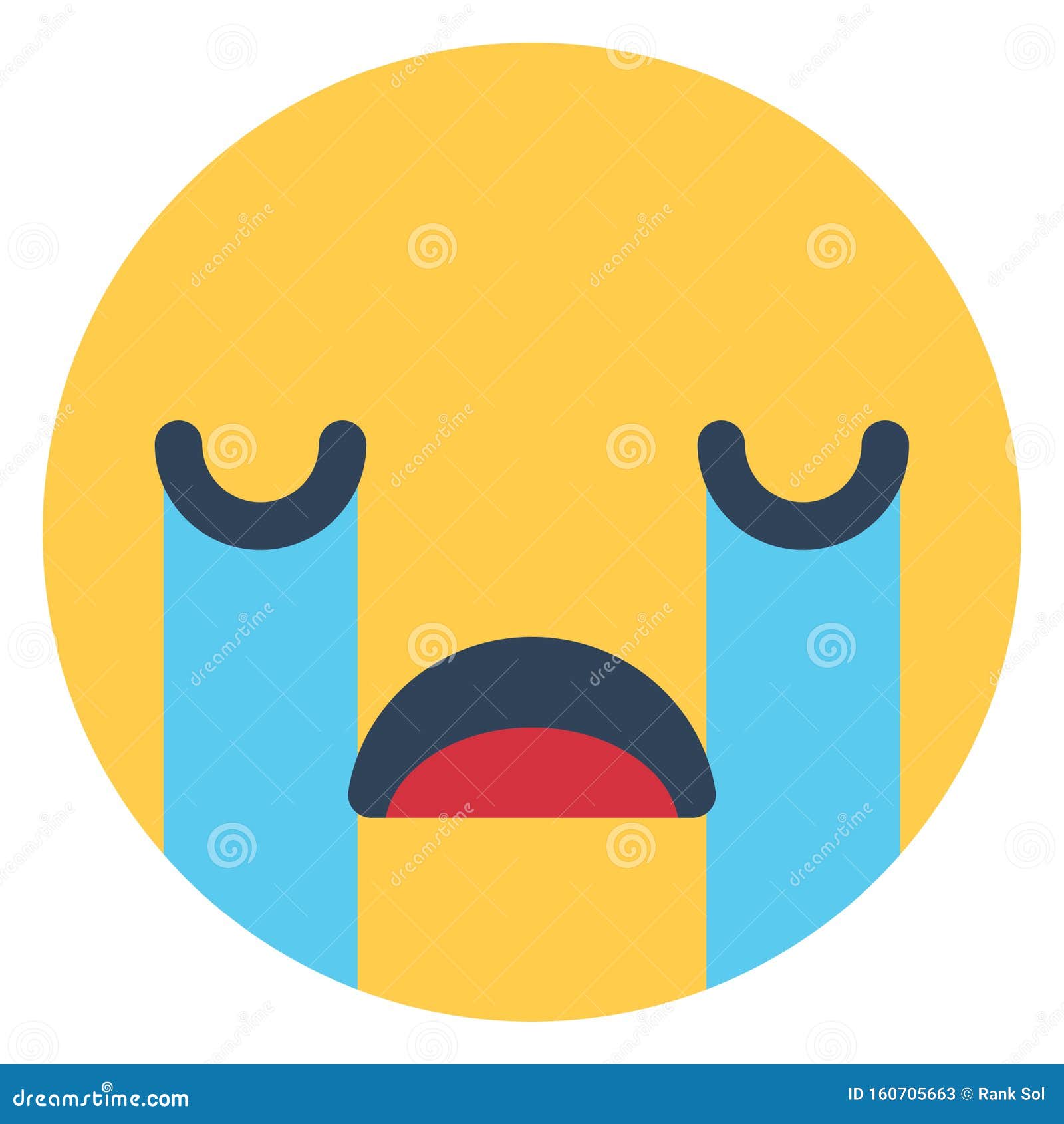 Cry, Sad Face Vector Icon Fully Editable Stock Vector - Illustration of ...