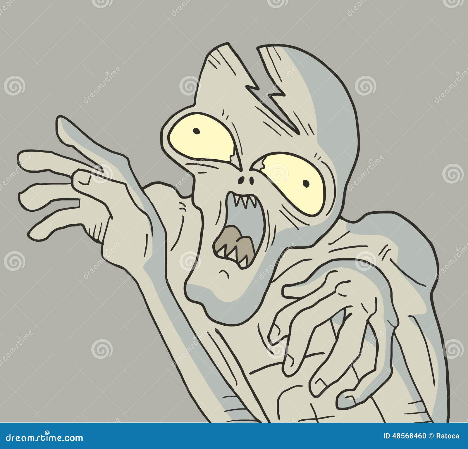 Cry Skeleton Vector Illustration | CartoonDealer.com #48568460