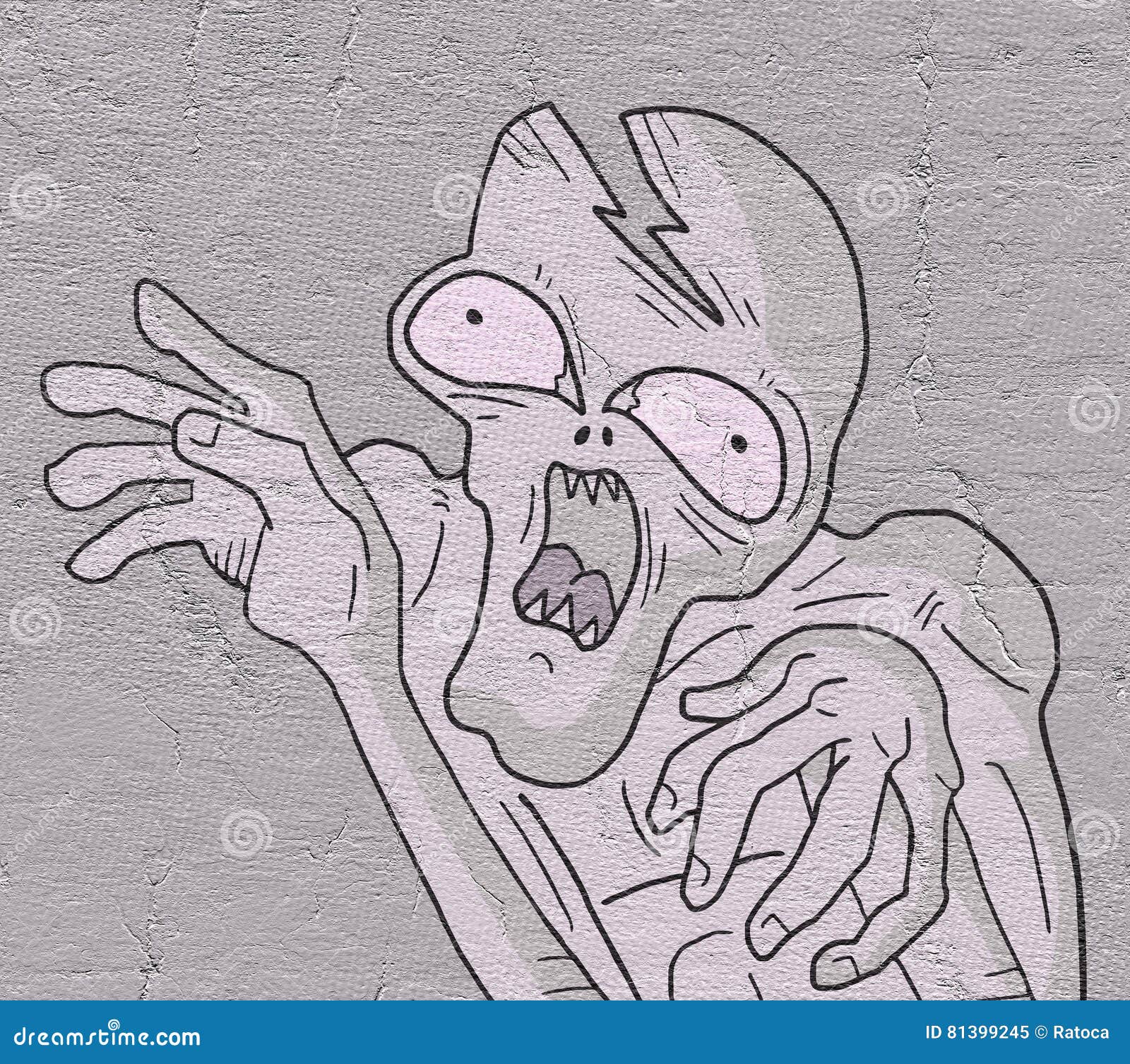 Cry skeleton stock illustration. Illustration of monster - 81399245