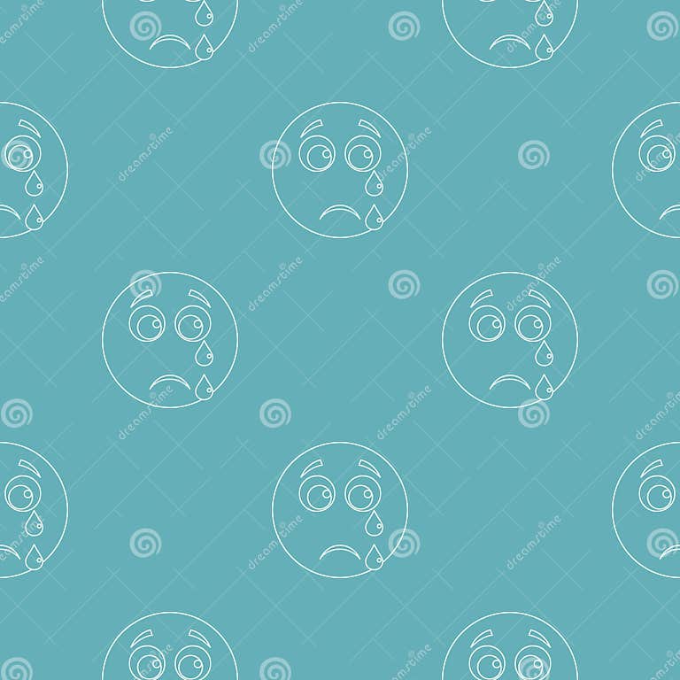 Cry smile pattern seamless stock illustration. Illustration of cheerful ...