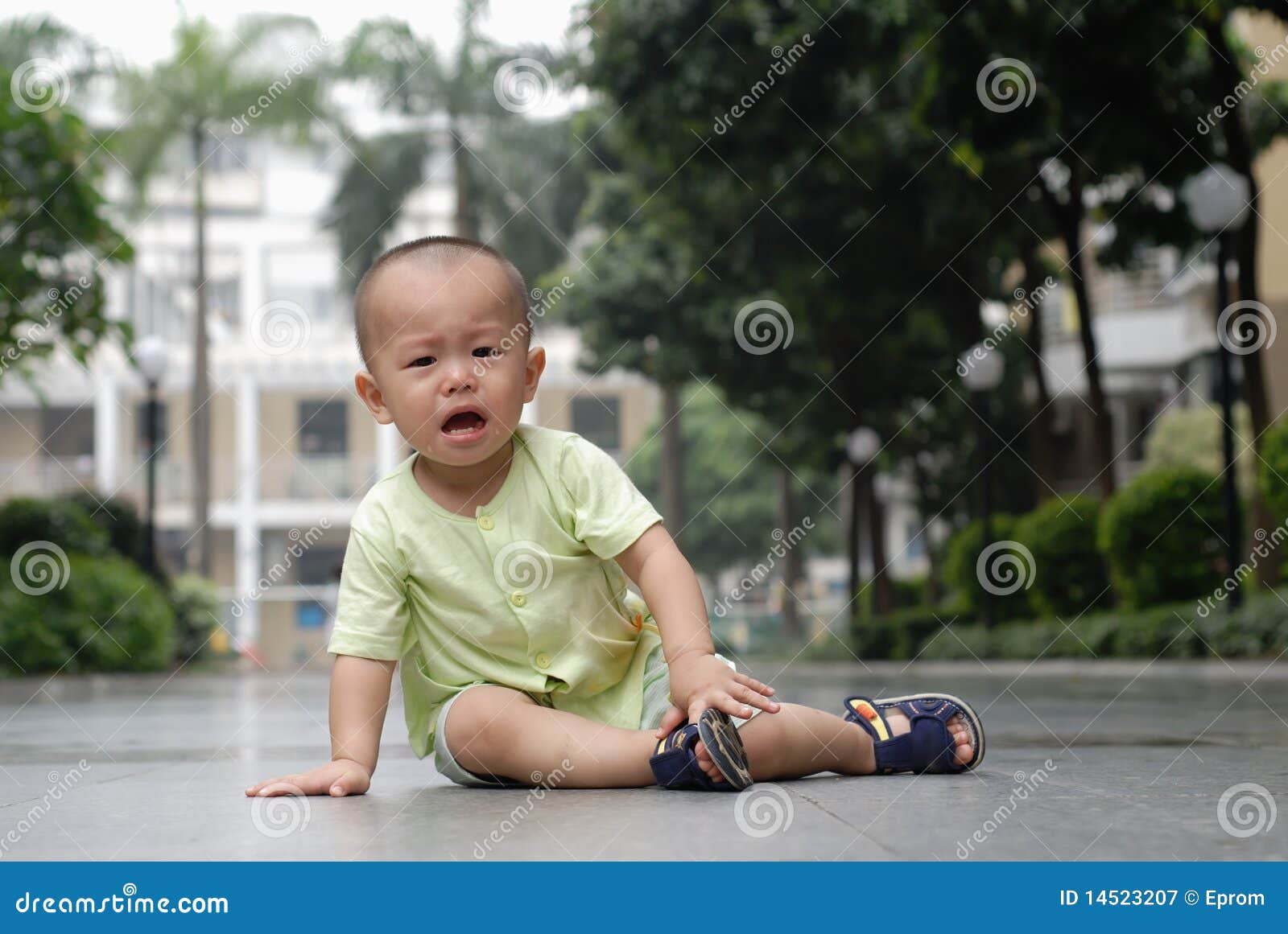 Crying asian baby stock image. Image of looking, look - 14523207