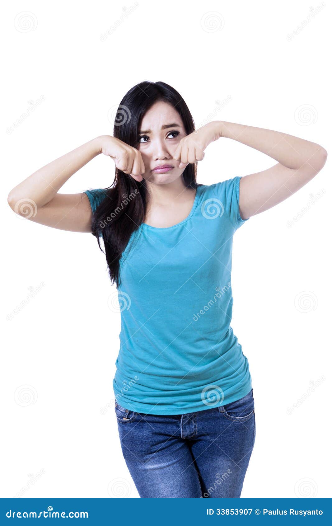 Crying asian woman stock image. Image of dramatic, crying - 33853907