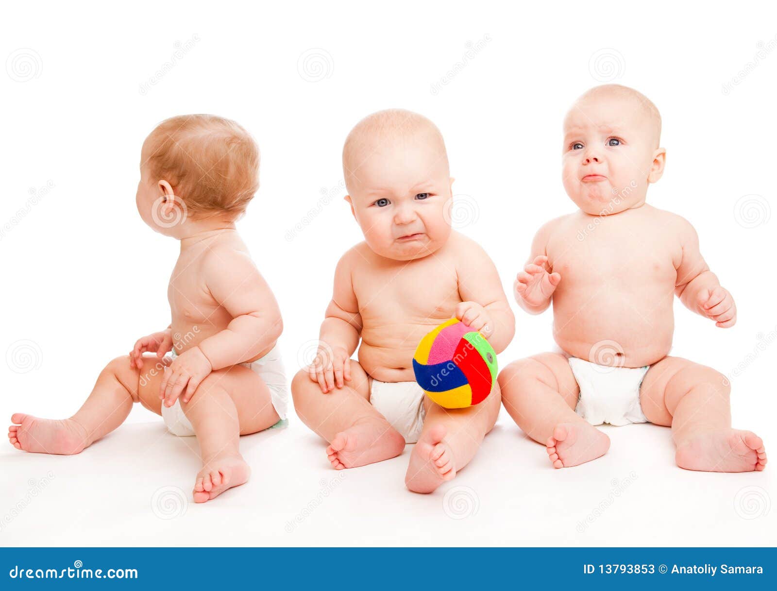 Crying babies stock image. Image of siblings, sitting - 13793853