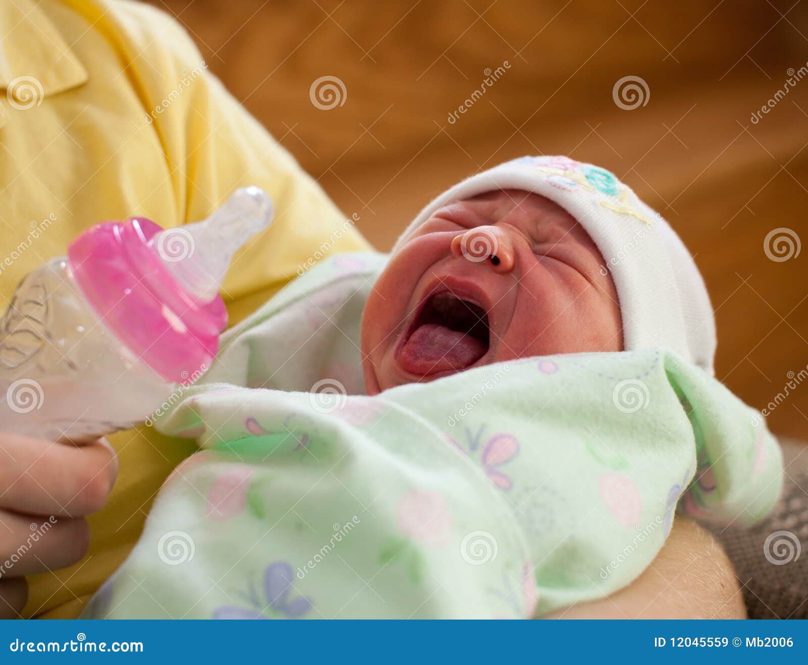 Crying baby stock image. Image of newborn, emotion, child - 12045559