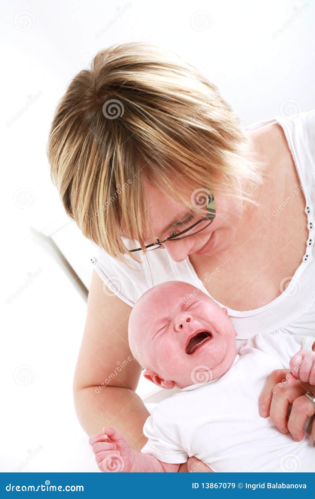Crying baby stock image. Image of children, emotion, resting - 13867079