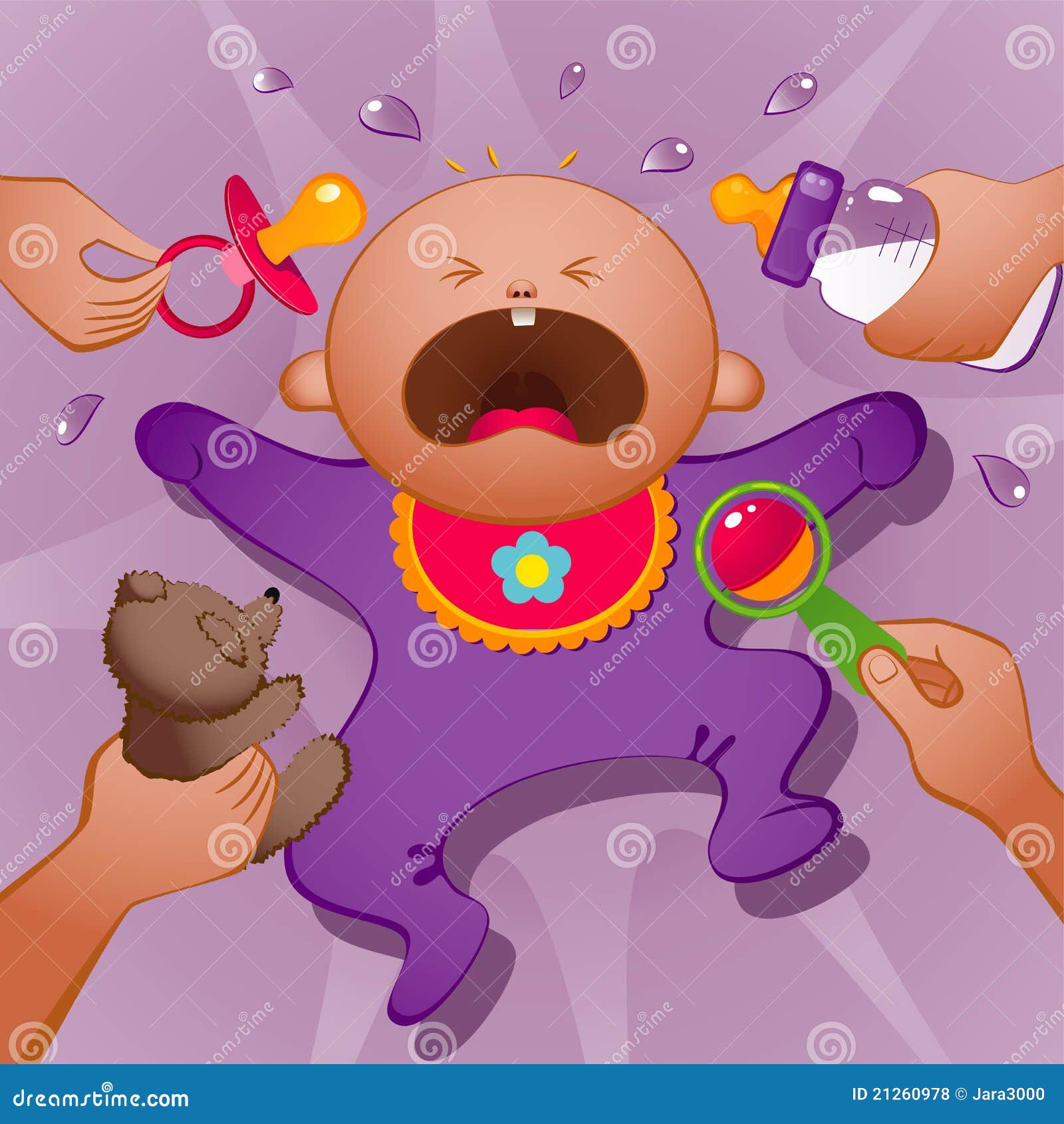 Crying Baby Line Icon, Children Emotions Concept, Crying Infant Boy ...